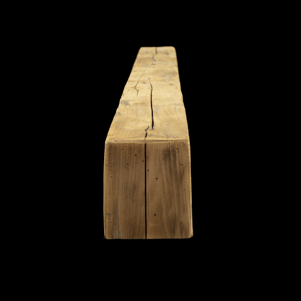 Rough Sawn Wood Box Beam Mantel - Rustic Fireplace Mantel - 5"x 5.5" x ...