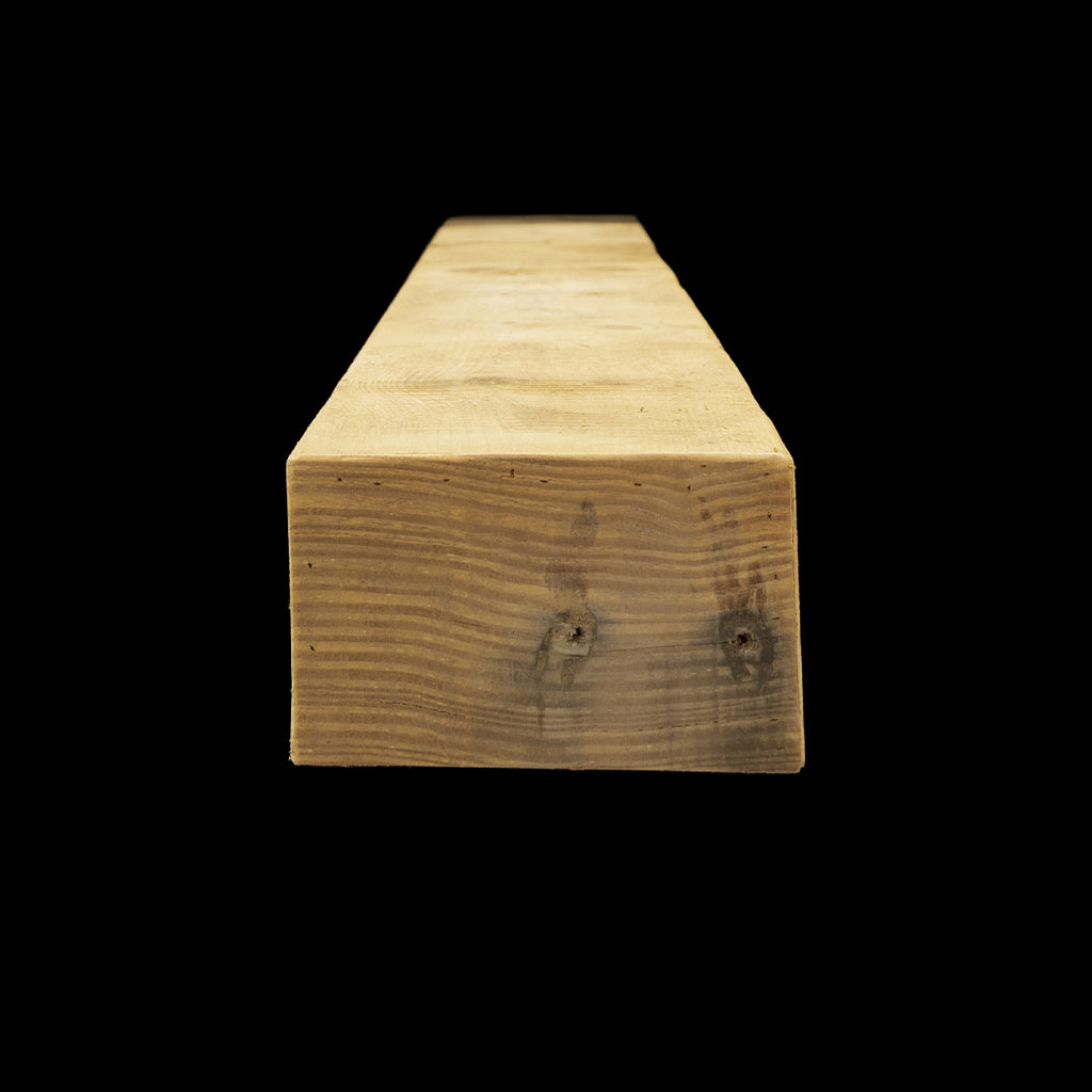 Rough Sawn Wood Box Beam Mantel - Rustic Fireplace Mantel - 6" x 9.5 ...